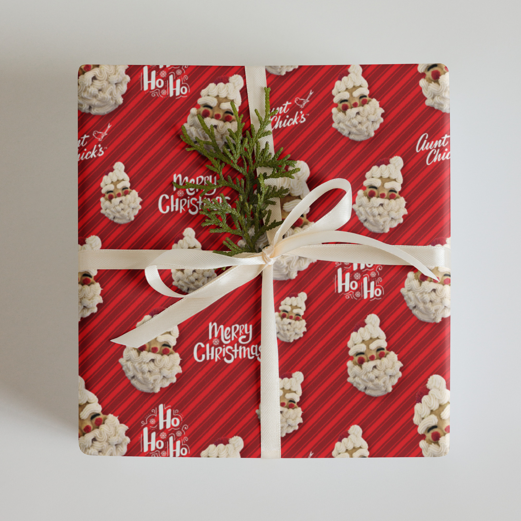 Aunt Chick's™ Jolly Santa Cookie Wrapping Paper - Gramma's Cutters ...