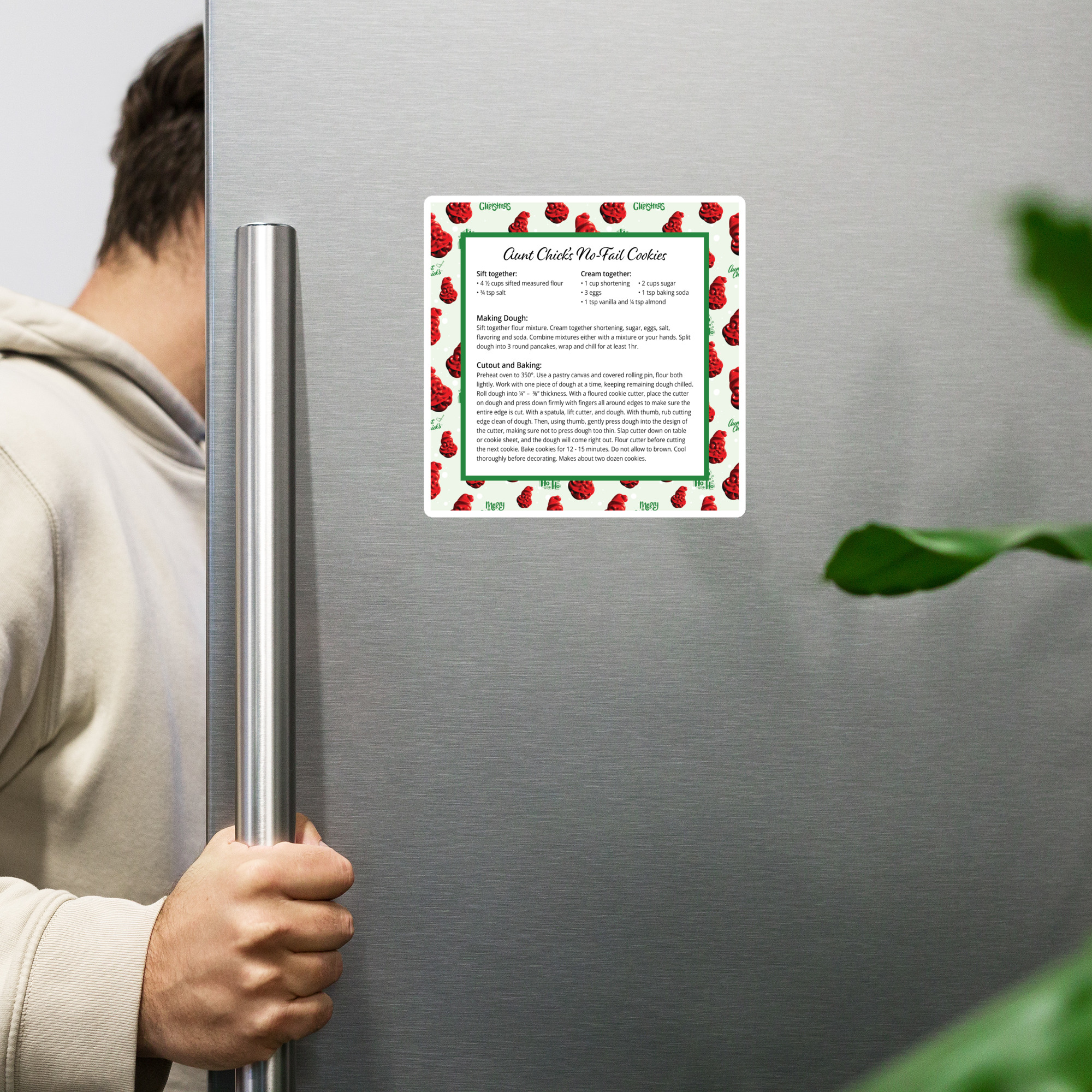 Aunt Chick's™ No-Fail Cookie Recipe Magnet - Gramma's Cutters - Baking ...